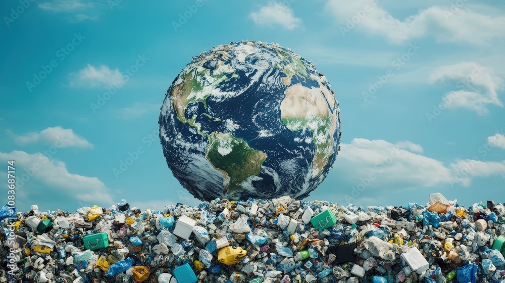 A visual showing the cycle of waste generation, from consumer goods to ...