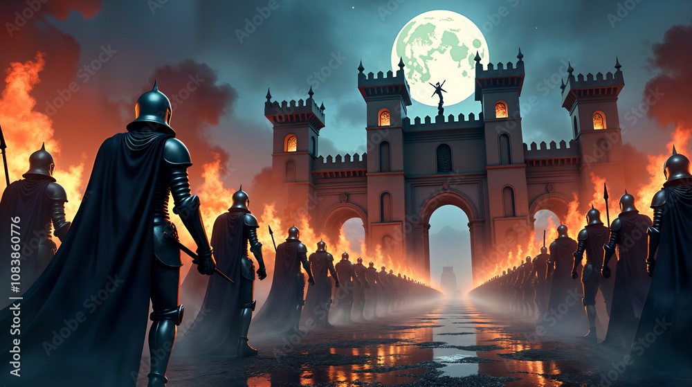 The Grand Siege: Skeleton Soldiers in Medieval Armor Launch a Daring ...