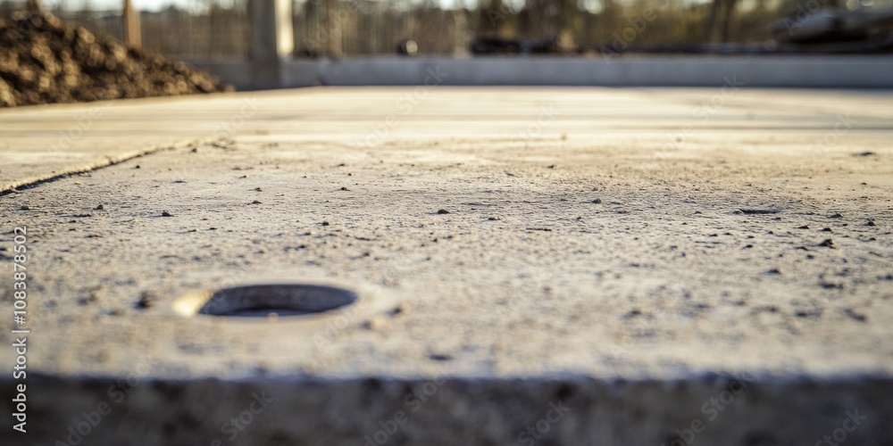 Concrete Curing Sensors - Close-up of sensors embedded in concrete ...