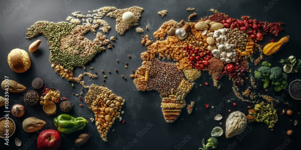 Global Food Trade : Animated map showing export and import of various ...