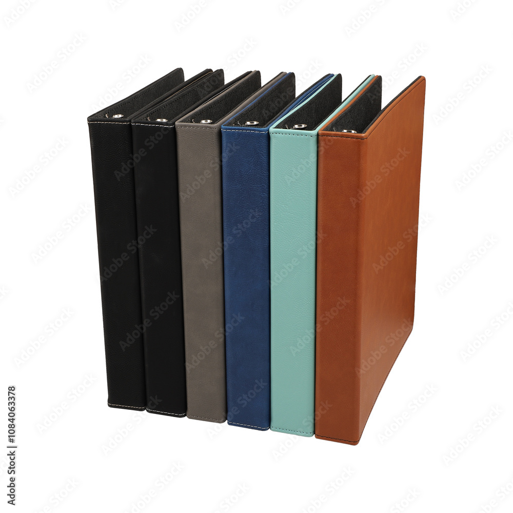 Leather binding, leather folder cover mockup, office stuff. Concept ...