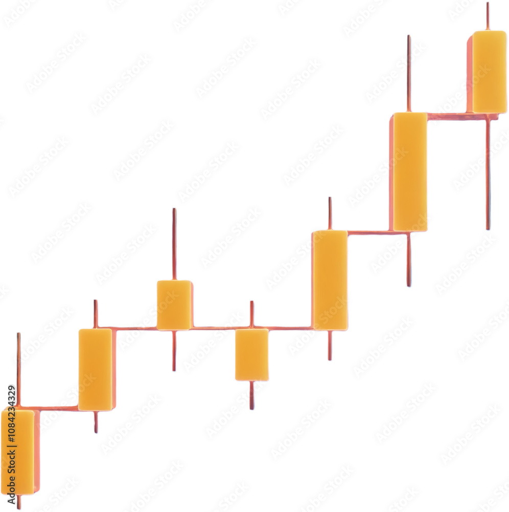 The image shows an orange bar graph with vertical bars of varying ...