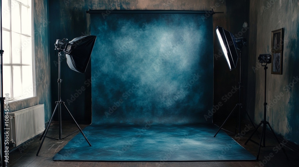 Studio backdrops come in traditional styles like painted canvas or ...