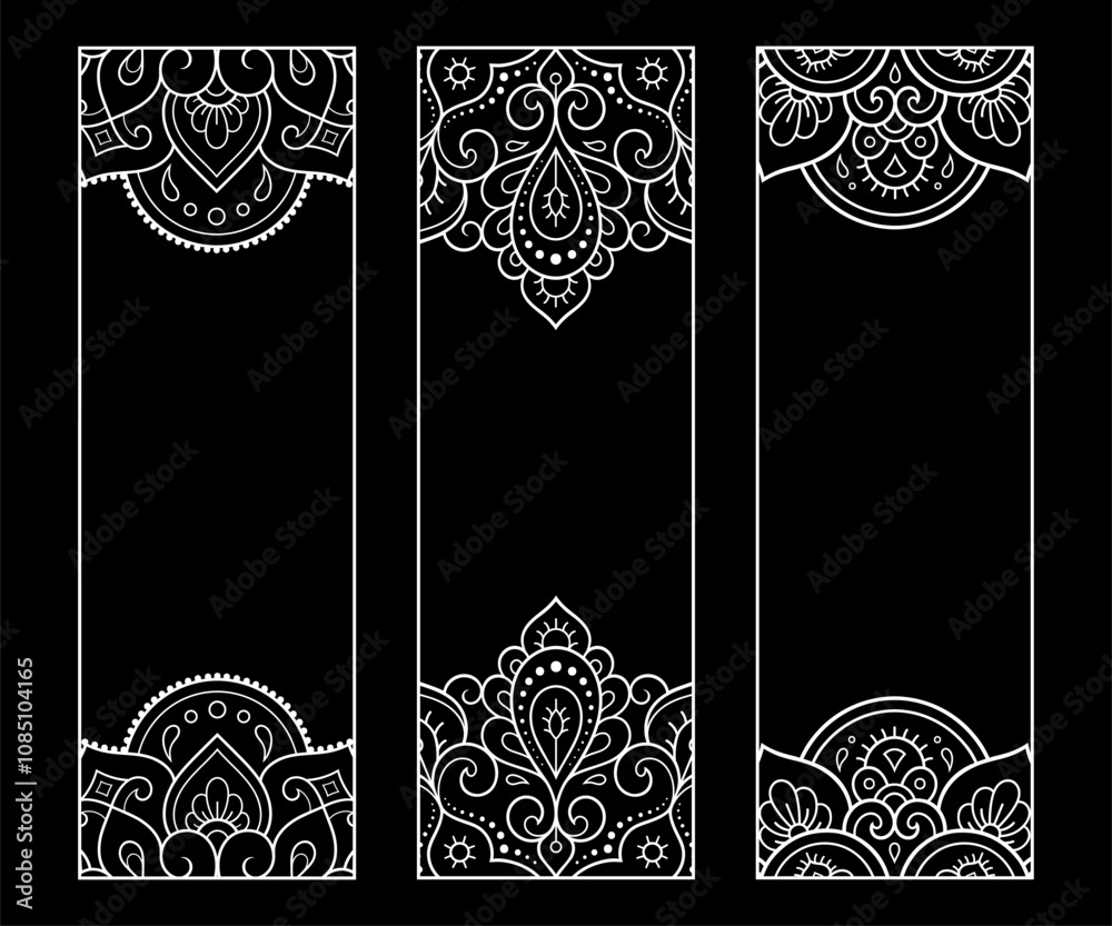 Printable bookmark for book - coloring. Set of black and white labels ...
