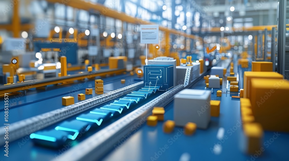 Value Stream Mapping Process improvement with value stream map, arrows ...