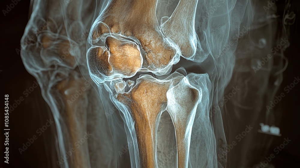 **X-ray Knee Exam** - Detailed images of knee joint and surrounding ...