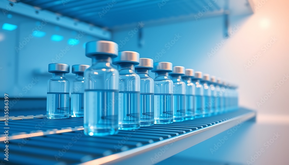 Vials Stored in Temperature Controlled Environment Highlighting ...