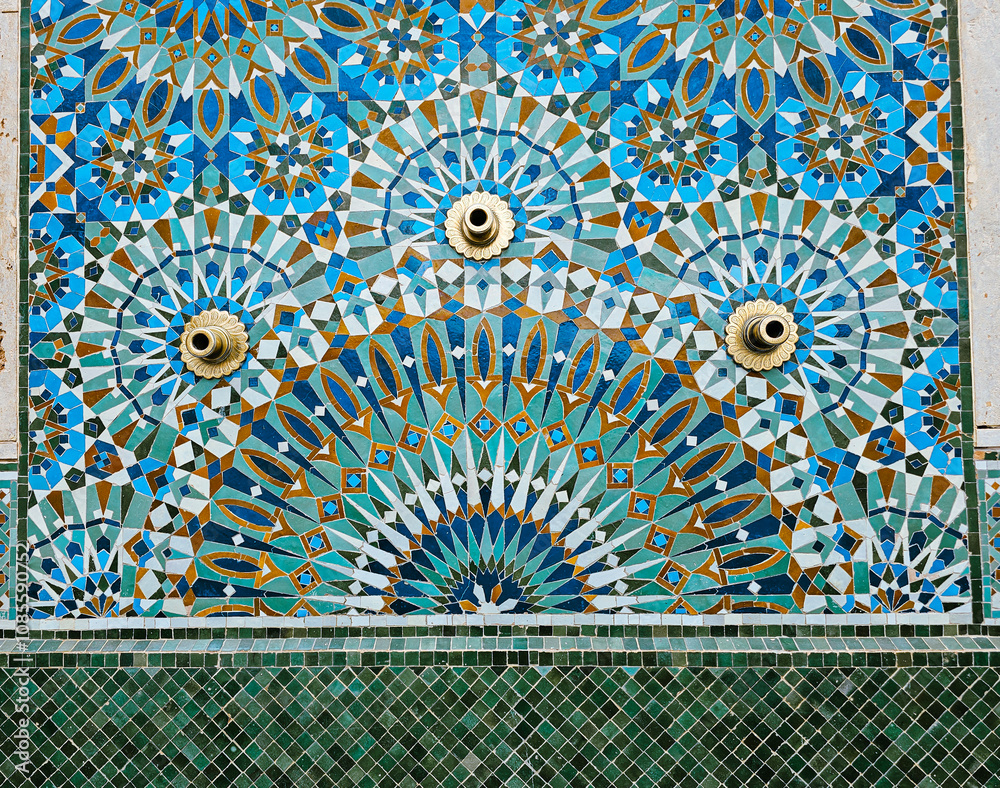 beautiful Moroccan Colorful zellige tiles pattern - Mosaic pattern ...