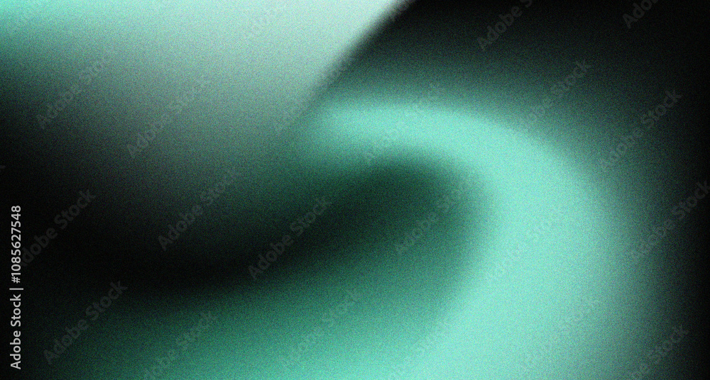 Abstract black grainy textured background in teal blue color with ...