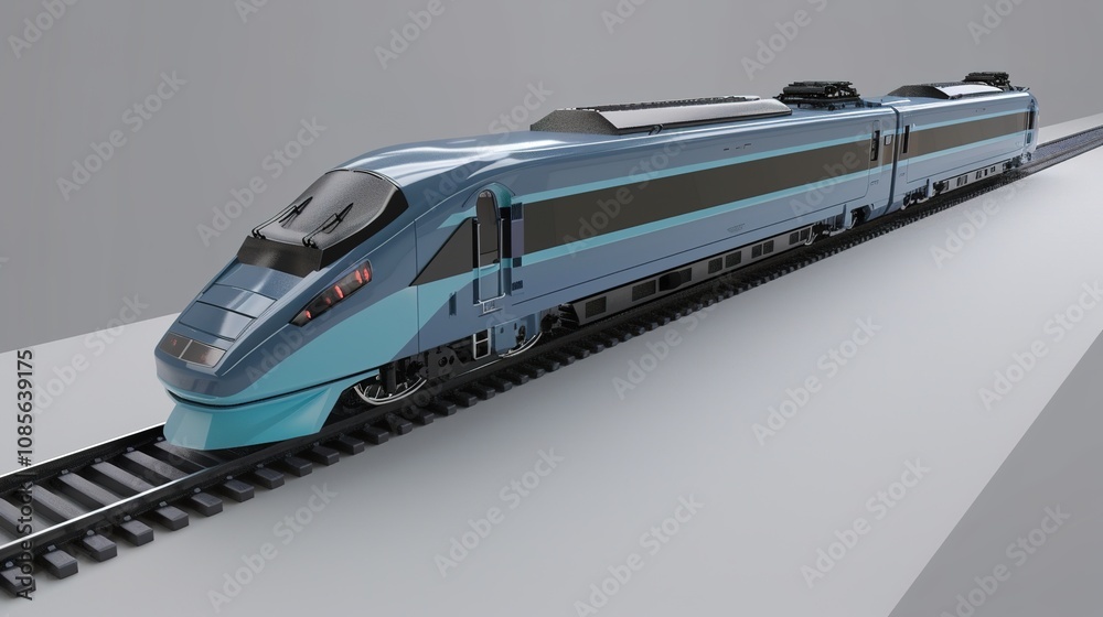 High Speed Railway Locomotive - a sleek and efficient visual. The image ...