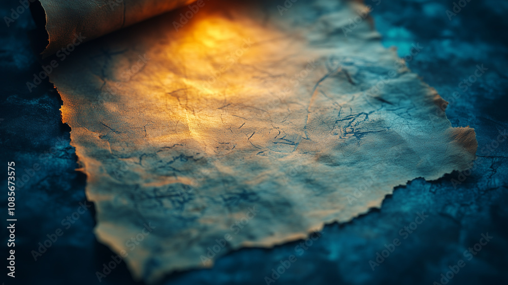 Old Mystical Parchment Background with Copy Space. Ancient Manuscript ...
