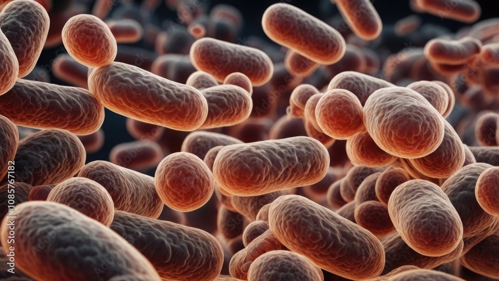 AI-generated cartoon of germs, superbugs, or bacteria-like creatures ...