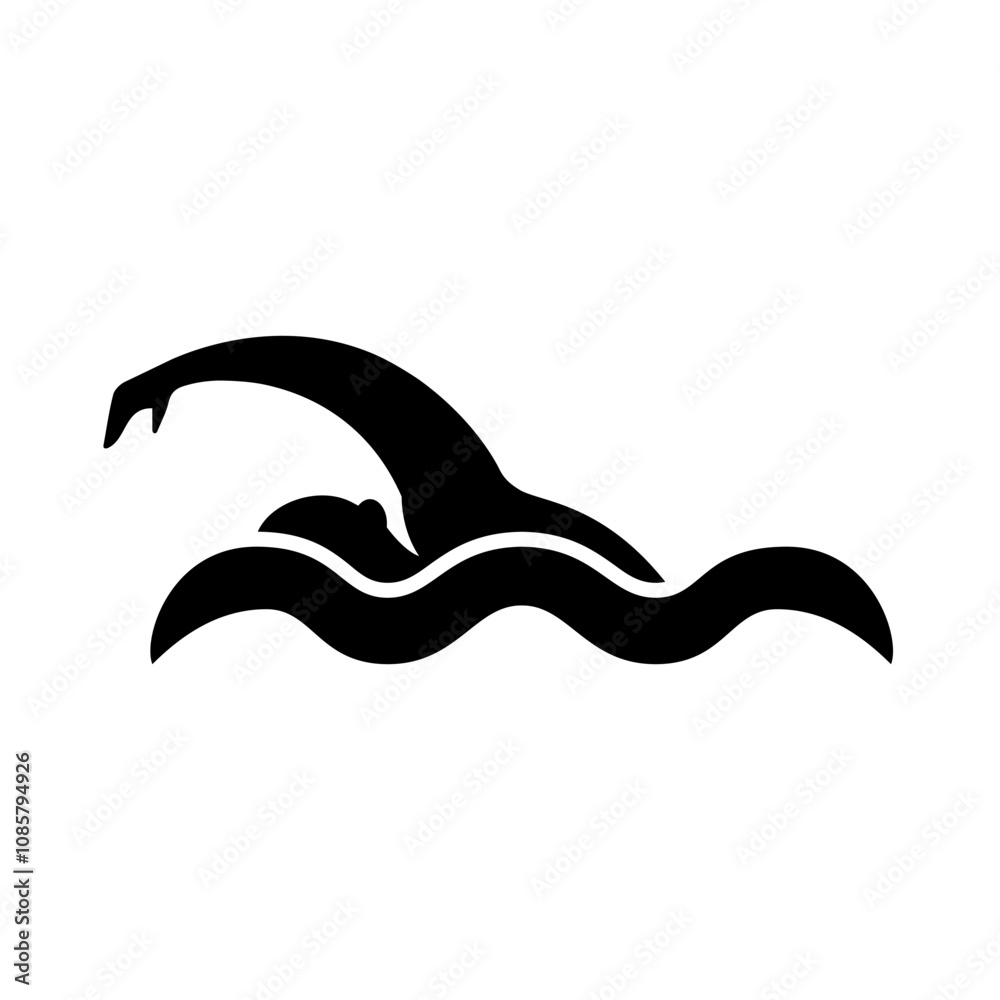 Swimming icon, Swimming club logo, swimming team symbol, swimming pool ...