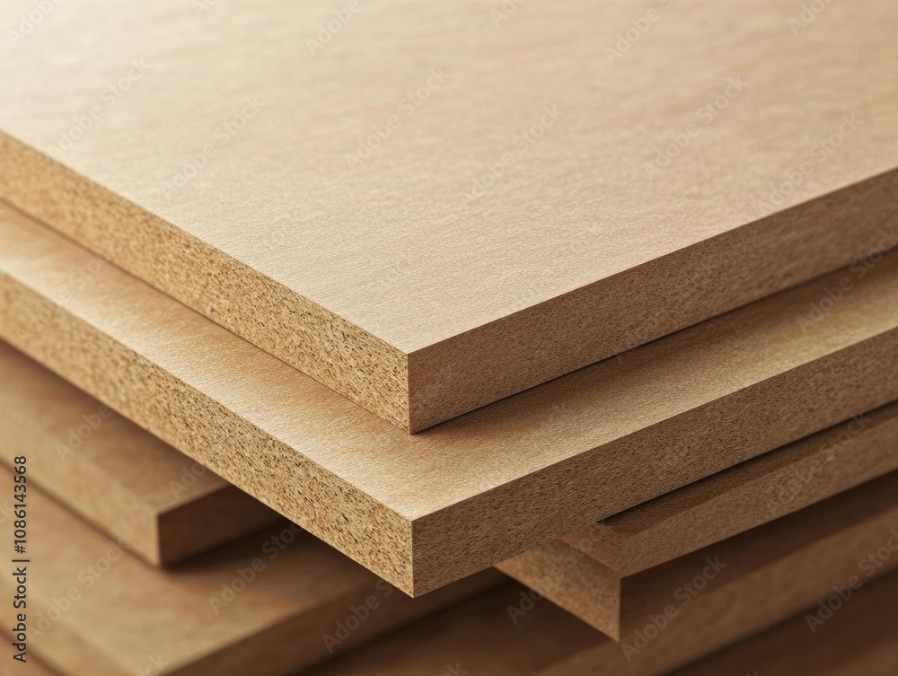 Stacked MDF Boards: A Detailed Look at the Texture and Layering of ...