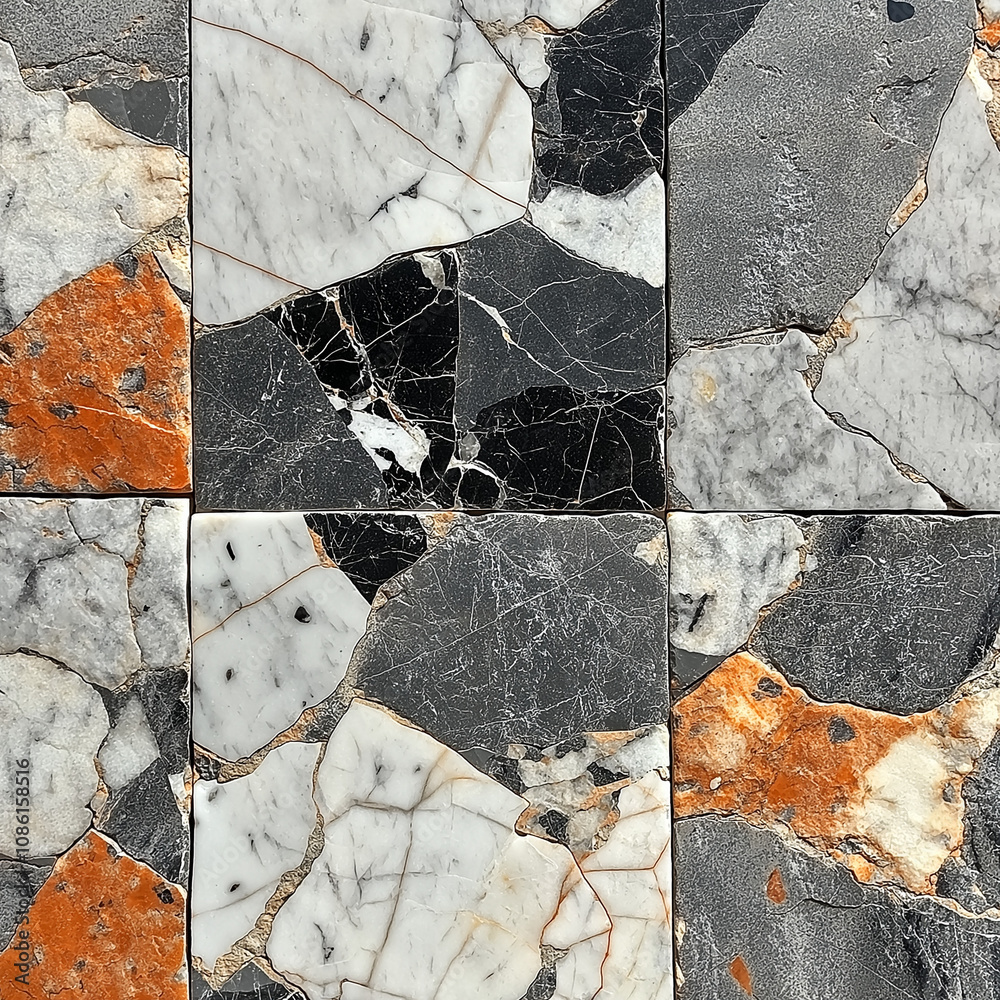 Contemporary Terrazzo Tile Texture with Marble and Quartz Chips Stock ...