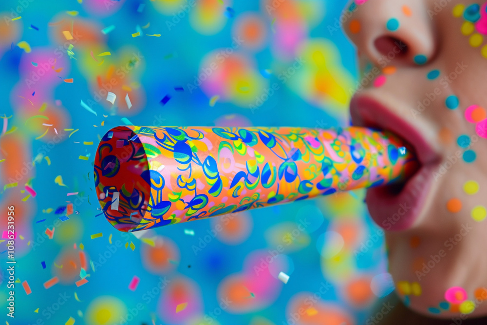 Noise Maker Being Used to Celebrate New Year Party in 2025 with ...