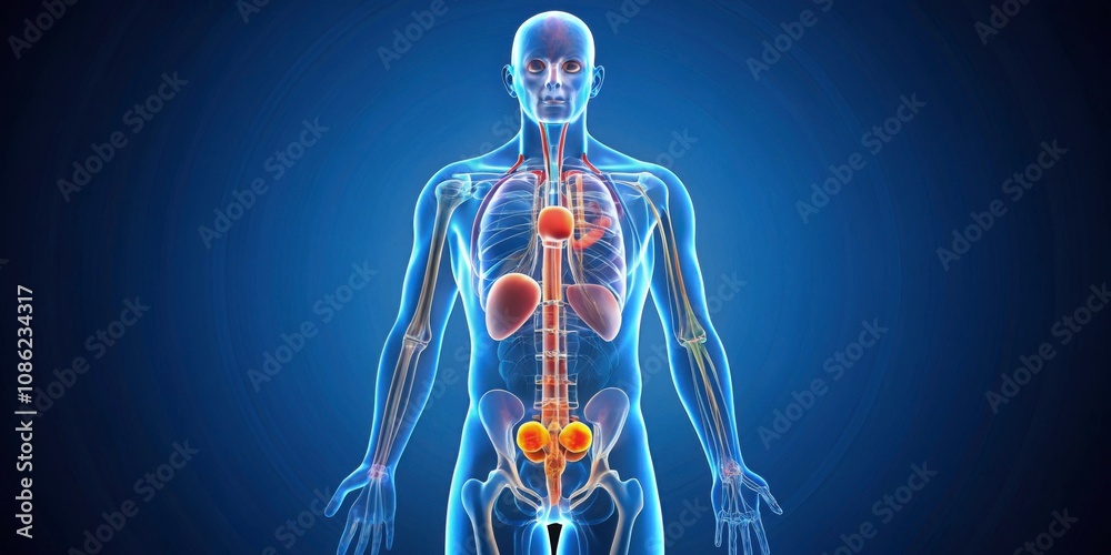 Anatomy of human urinary system with kidneys and bladder , anatomy ...