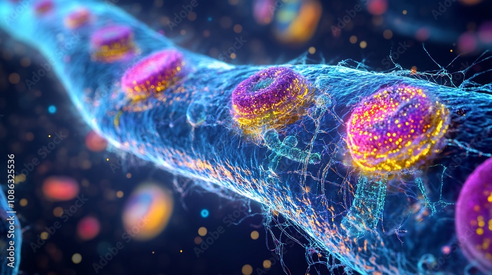 Cytoskeleton its role in cell shape and movement shown in a modern ...