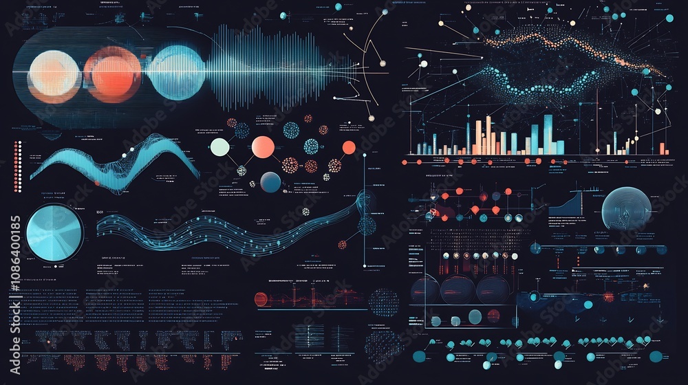 Genetic material inheritance patterns shown in a detailed biology ...