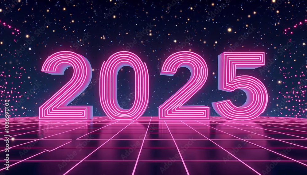 Collection of Happy New Year 2025 Designs. Elegant and beautiful poster ...