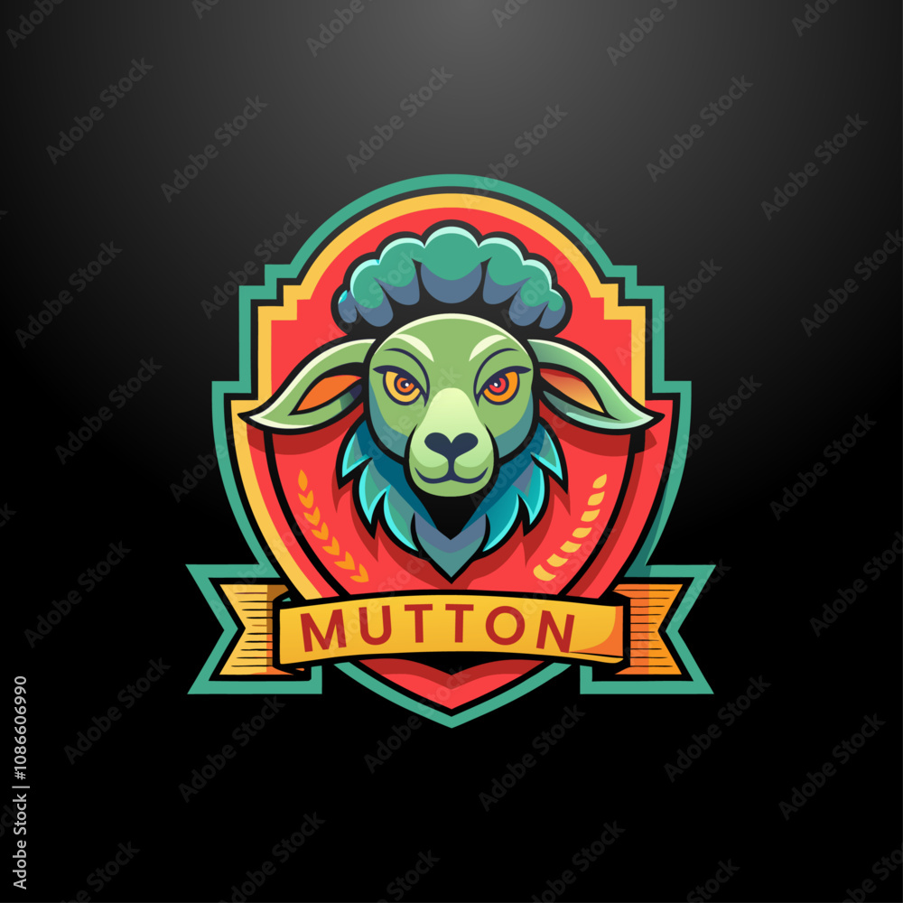 professional-logo-for-mutton-shop Stock Vector | Adobe Stock