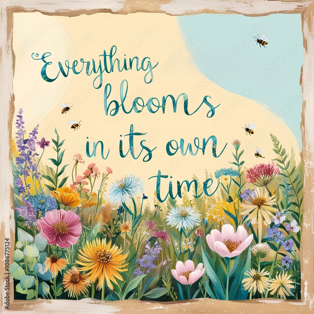 AI Image Of Inspirational Quotes About Life With Unique Design Stock ...