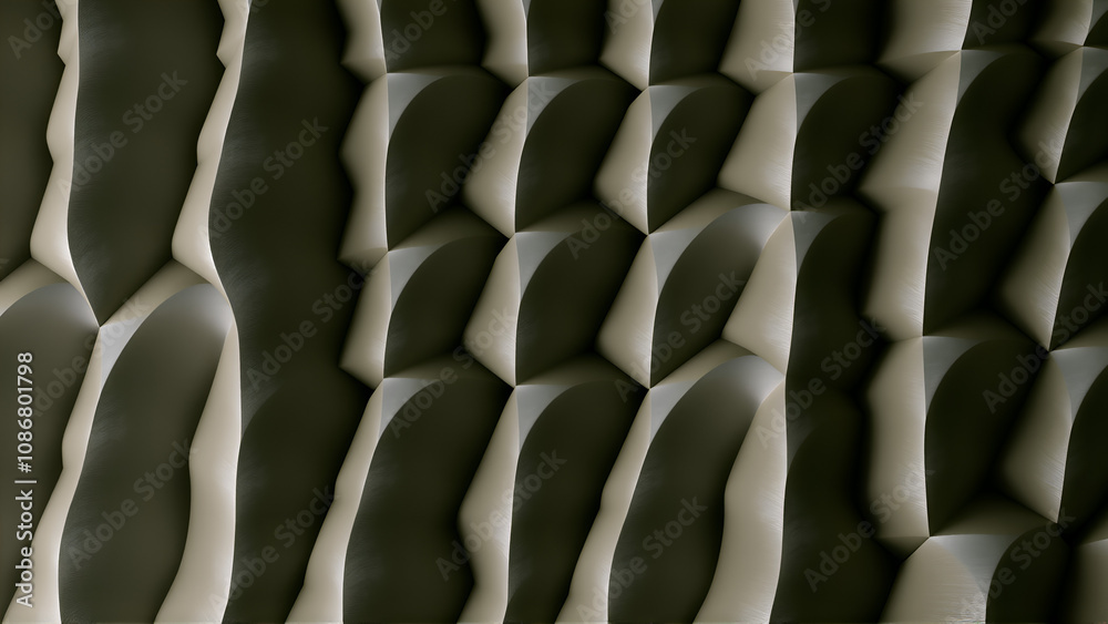 An abstract background featuring a geometric pattern of overlapping ...