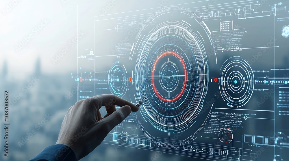 Conceptual of a modern integrated power grid management hub that ...