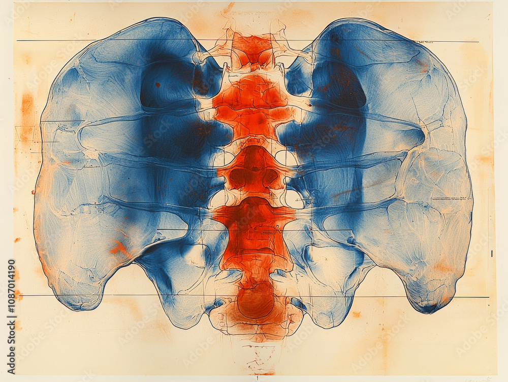 Detailed schematic diagram single vertebra highlighting anatomical ... Detailed schematic diagram single vertebra highlighting anatomical ...
