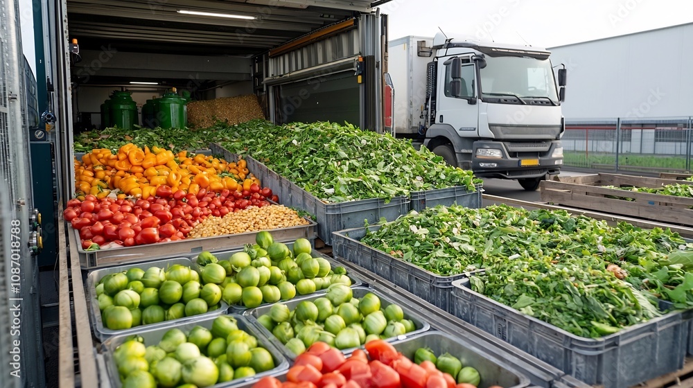 Sustainable biofuel production facility with biofuel storage tanks ...