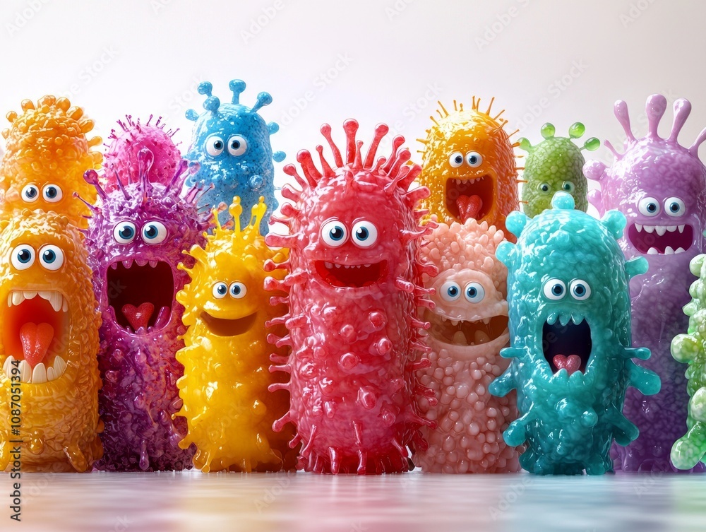 vibrant depiction immune system cells like macrophages T cells and B ...