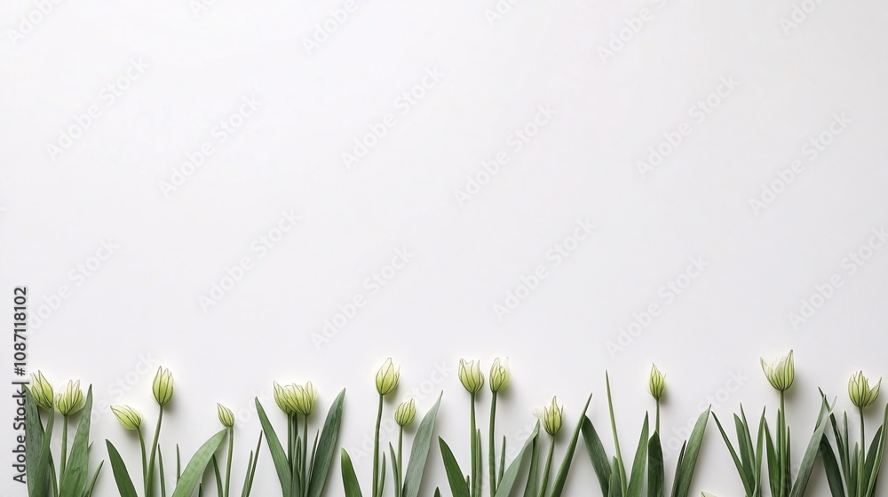Isolated on white background bunch of chives with clean-cut ends ...