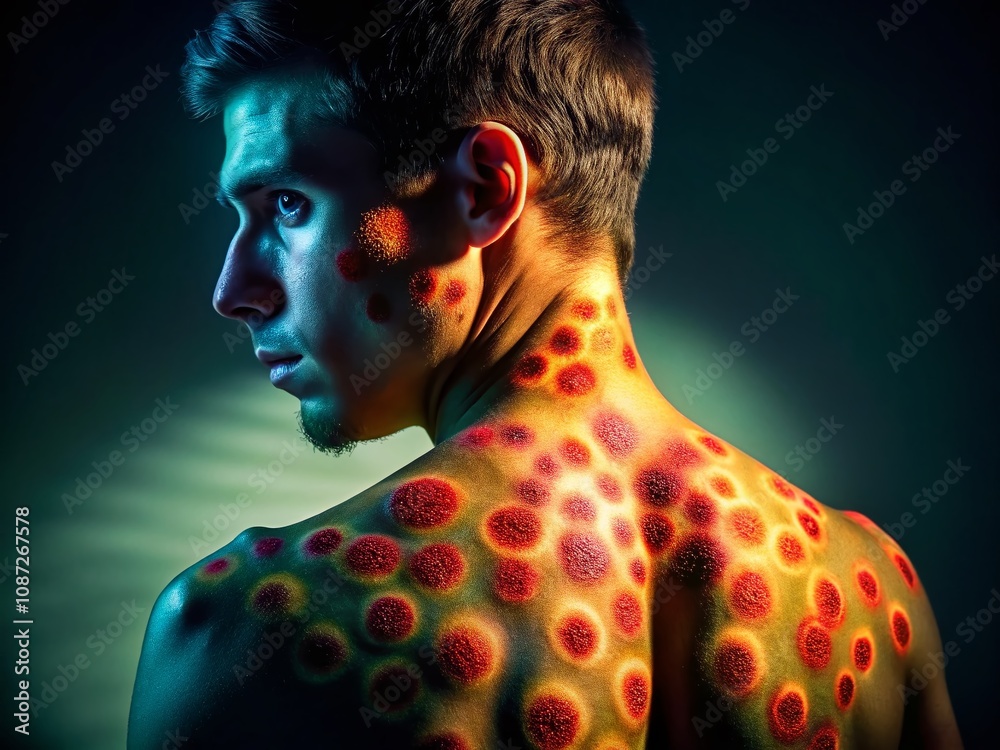 Silhouette Photography of Ringworm on Human Skin: Captivating Shadows ...