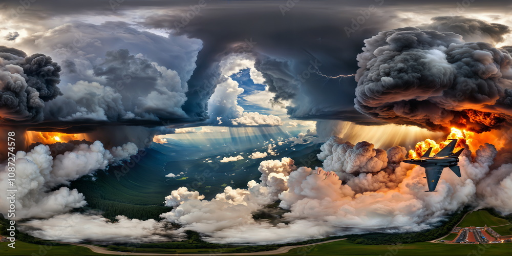 Full 360 degrees seamless spherical panorama HDRI equirectangular ...