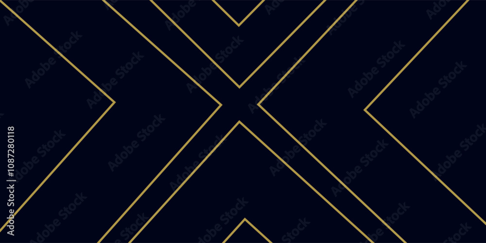 Navy blue abstract background with halftone golden lines delicate ...