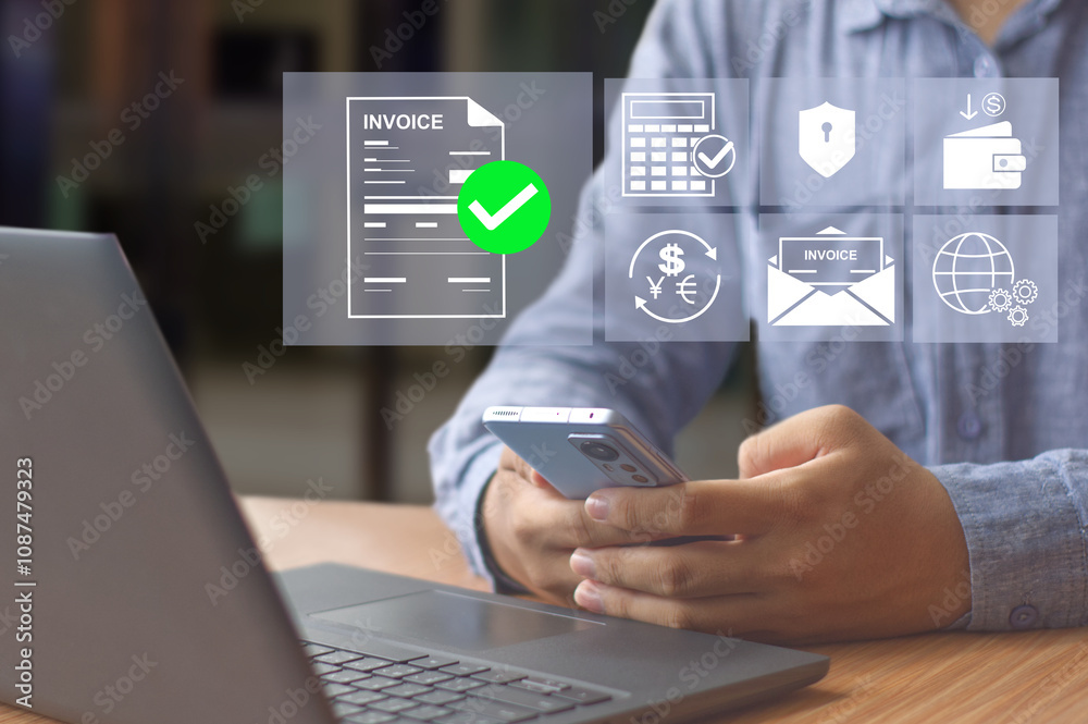 managing online invoices, electronic tax, e-invoice, and digital ...