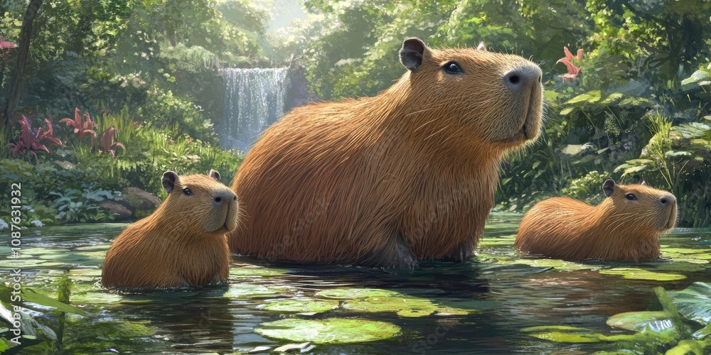 Capybara, The Largest Rodent in the World, showcasing the unique ...