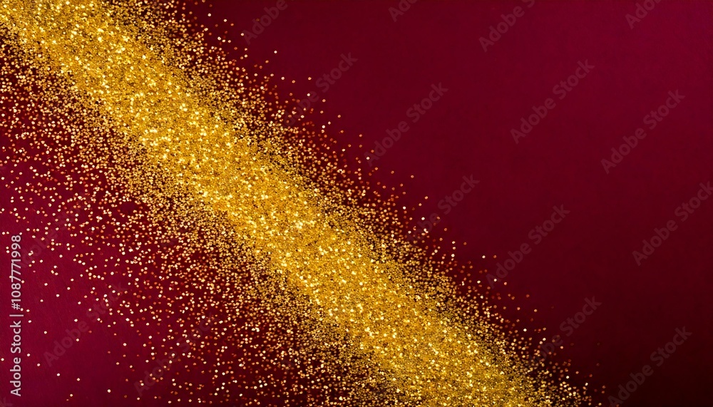 Bordeaux burgundy paper background with diagonal gold glitter golden ...