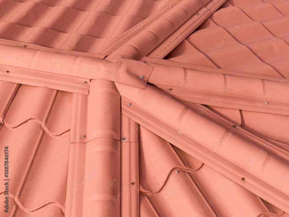 Custom Metal Roofing That Looks Like Tile On A Commercial Building ...