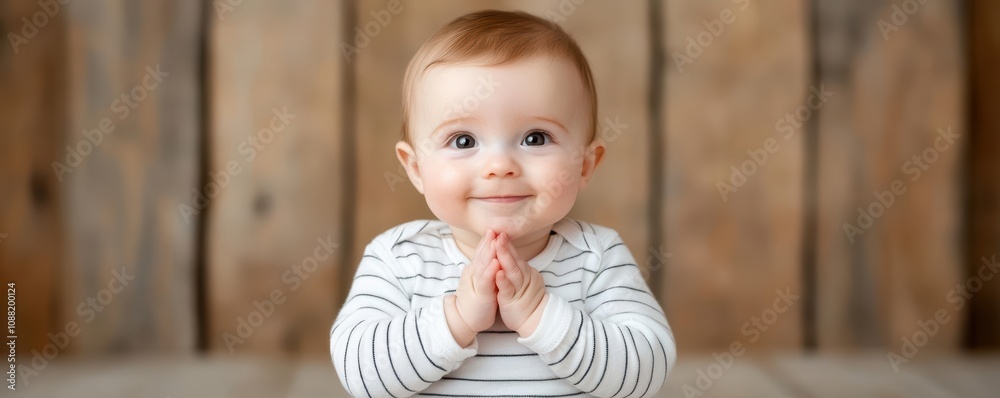 executed studio portraiture of different types of babies concept. Calm ...