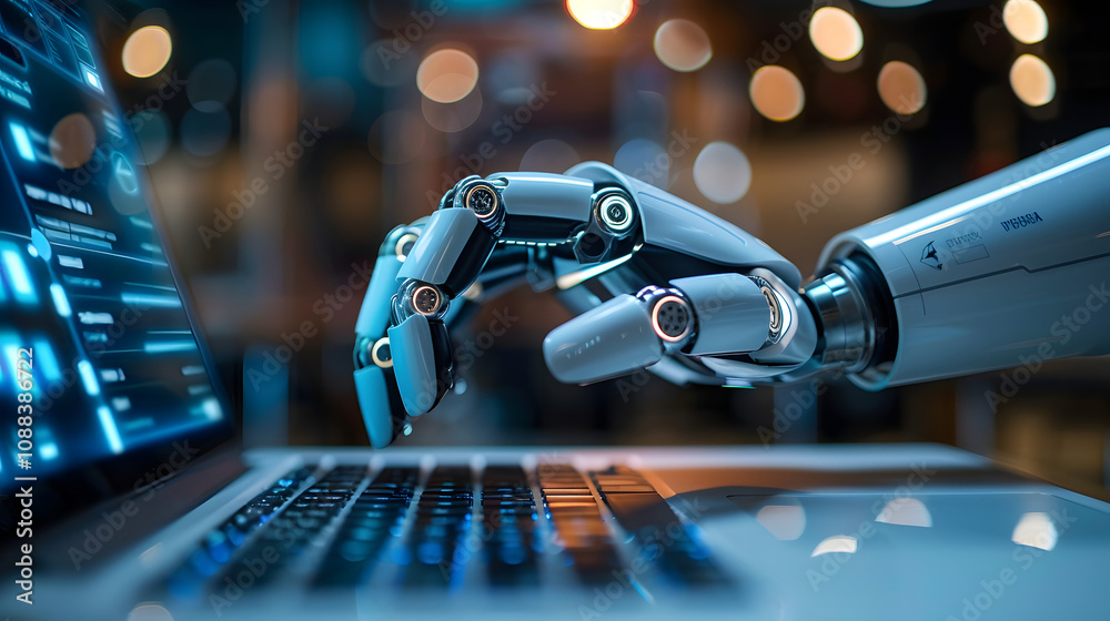 RPA concept, Robotic Process Automation technology to automate business ...