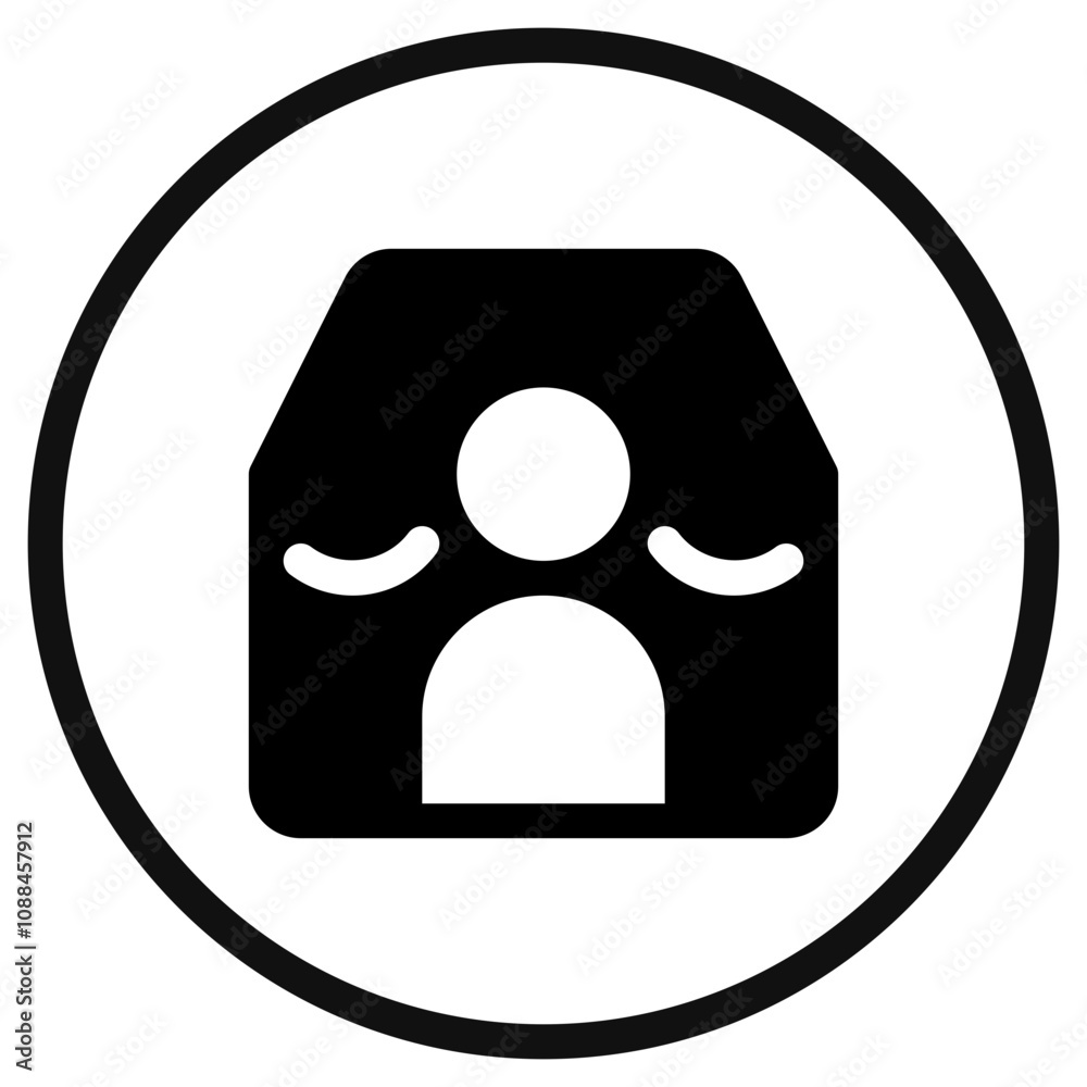 Editable seller, merchant, user vector icon. Part of a big icon set ...