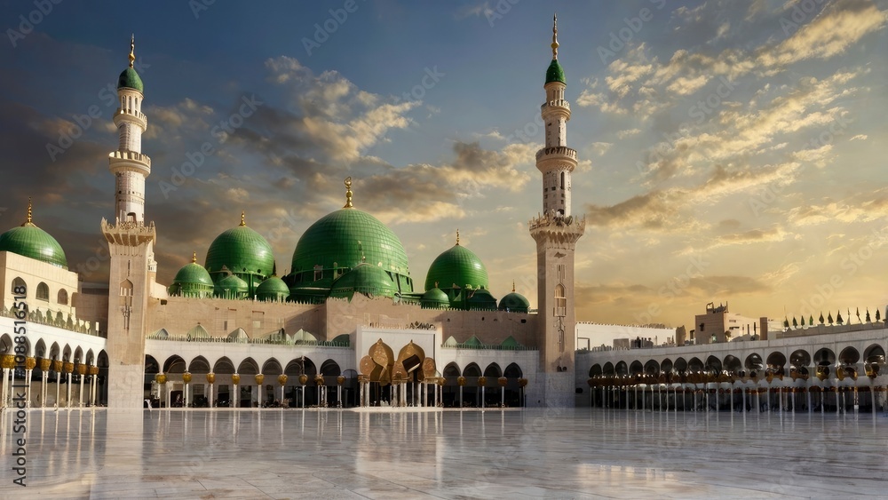 Al Madinah Al Munawwarah Islamic holy place in Saudi Arabia. Al Masjid ...