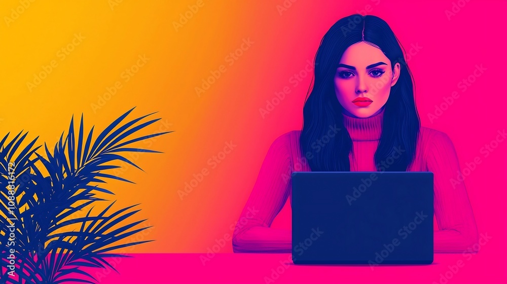 Experimental Abstract Art with Bold Colors and Geometric Shapes for ...