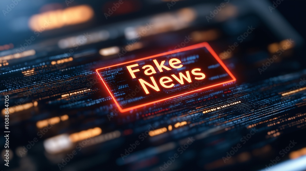 Conceptual Illustration of the Impact of Fake News with Digital ...