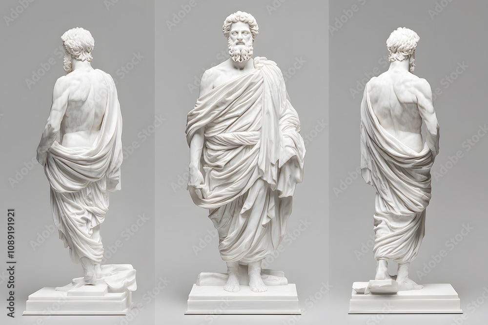 Classic Greek Statue Viewed from Different Angles – Ancient Sculpture ...