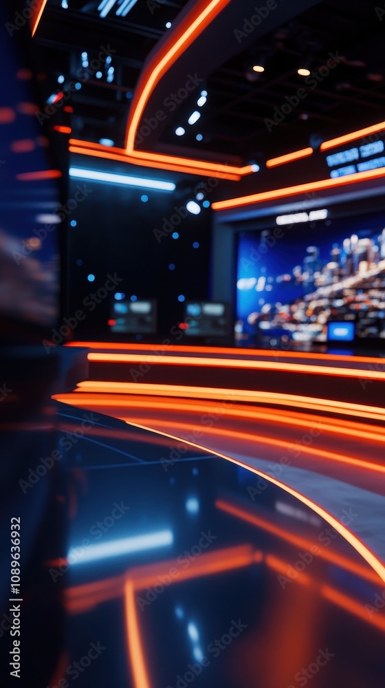 News anchor shares vital info from a bright studio with a dynamic ...