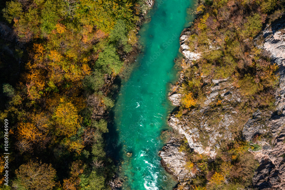 The Tara river canyon in Montenegro, one of the deepest canyons in ...