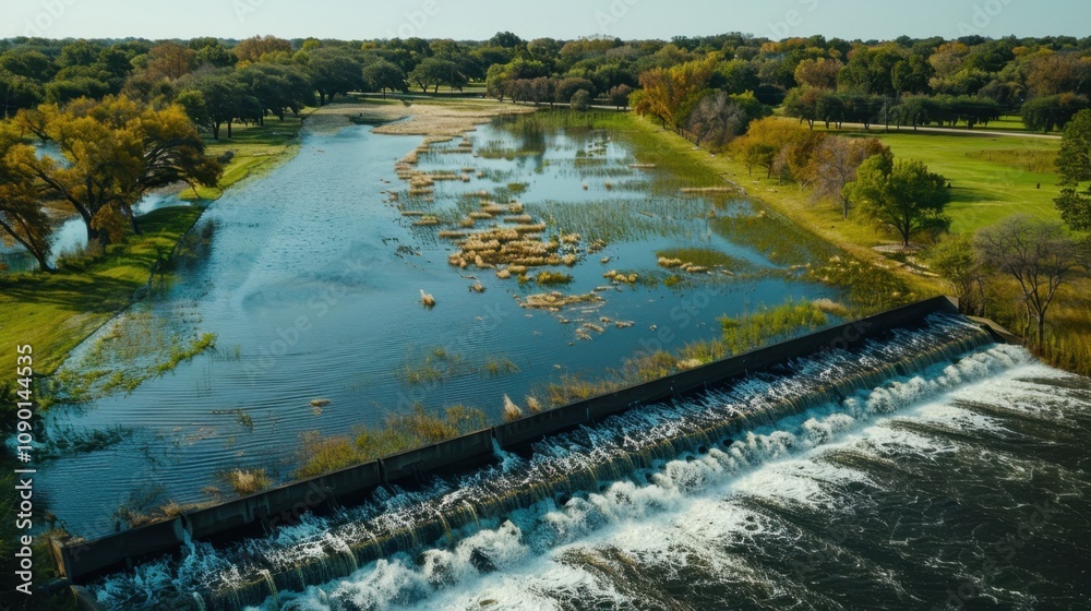 Flood Control: Creating levees, dams, and drainage networks to protect communities from flood ...