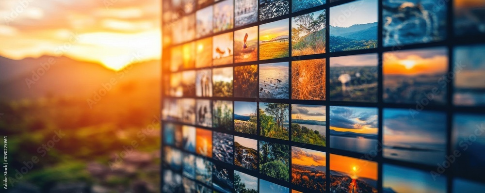 Blank vision board mockup labeled 2025 with placeholders for goals and ...